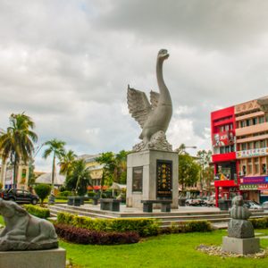Wau bulan is an intricately designed Malaysian moon-kite