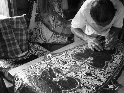 Wau bulan is an intricately designed Malaysian moon-kite